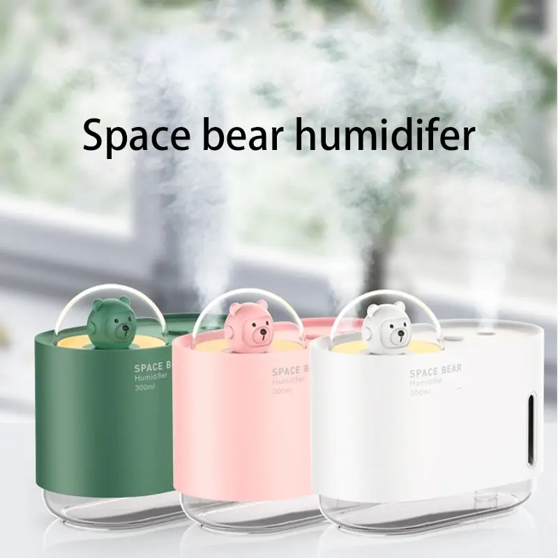 300ML-USB-Cartoon-Space-Bear-Portable-Humidifier-Incense-Maker-Mini ...