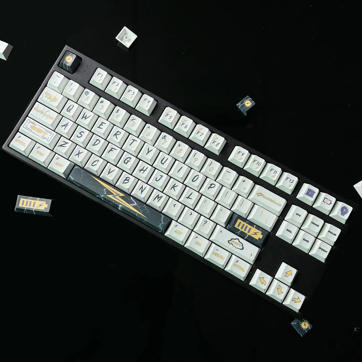 Cherry-126-129-Keys-Trendy-Lightning-Theme-Keycap-Set-PBT-Mechanical ...