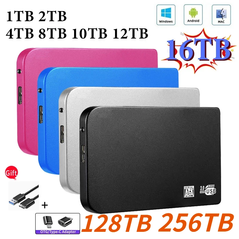 외장하드 1테라 5tb Ssd 휴대용 하드 디스크 외장 솔리드 스테이트 드라이브 Usb 티몬