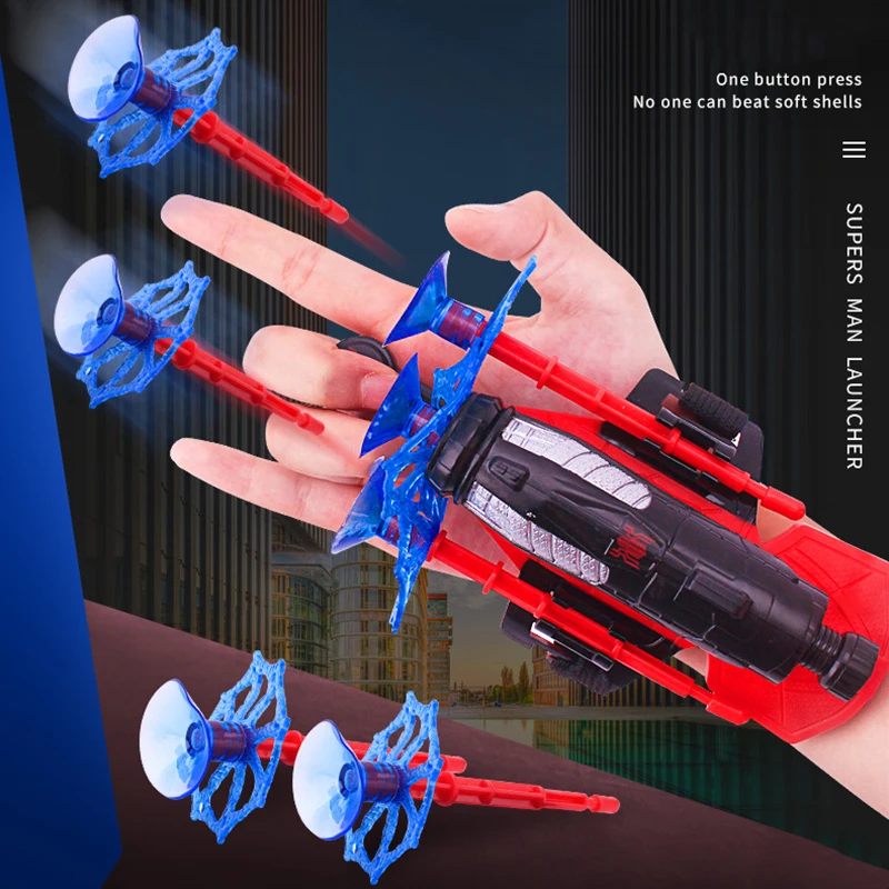 Genuine-Disney-Spiderman-Wrist-Launcher-Safety-Soft-Bullet-Gun-Toy ...