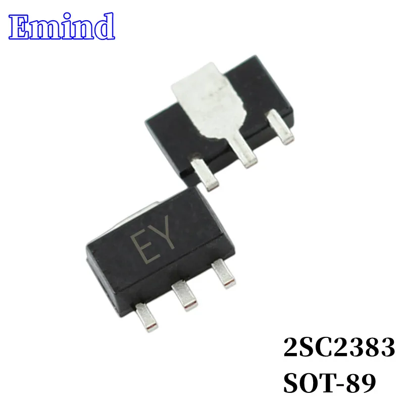100Pcs-2SC2383-SMD-Transistor-Footprint-SOT-89-Silkscreen-EY-Type-NPN-160V-1A-Bipolar-Amplifier ...