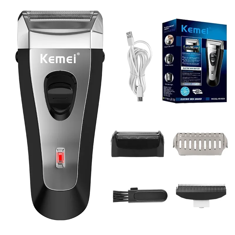 Kemei-KM-9038-Waterproof-Reciprocating-Cordless-Razor-USB-Rechargeable ...