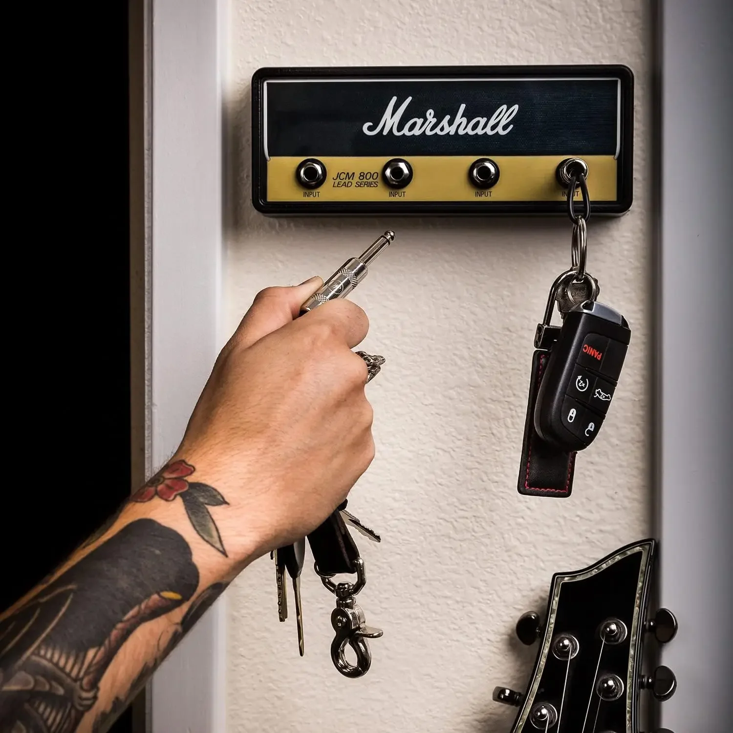 Wall-Mount-Music-Guitar-Key-Holder-Amplificador-de-guitarra-Jack-Rack ...