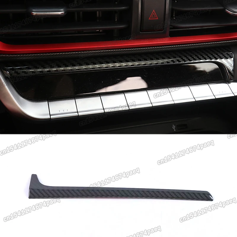 carbon-fiber-car-central-console-AC-switch-frame-trims-decoration-for ...