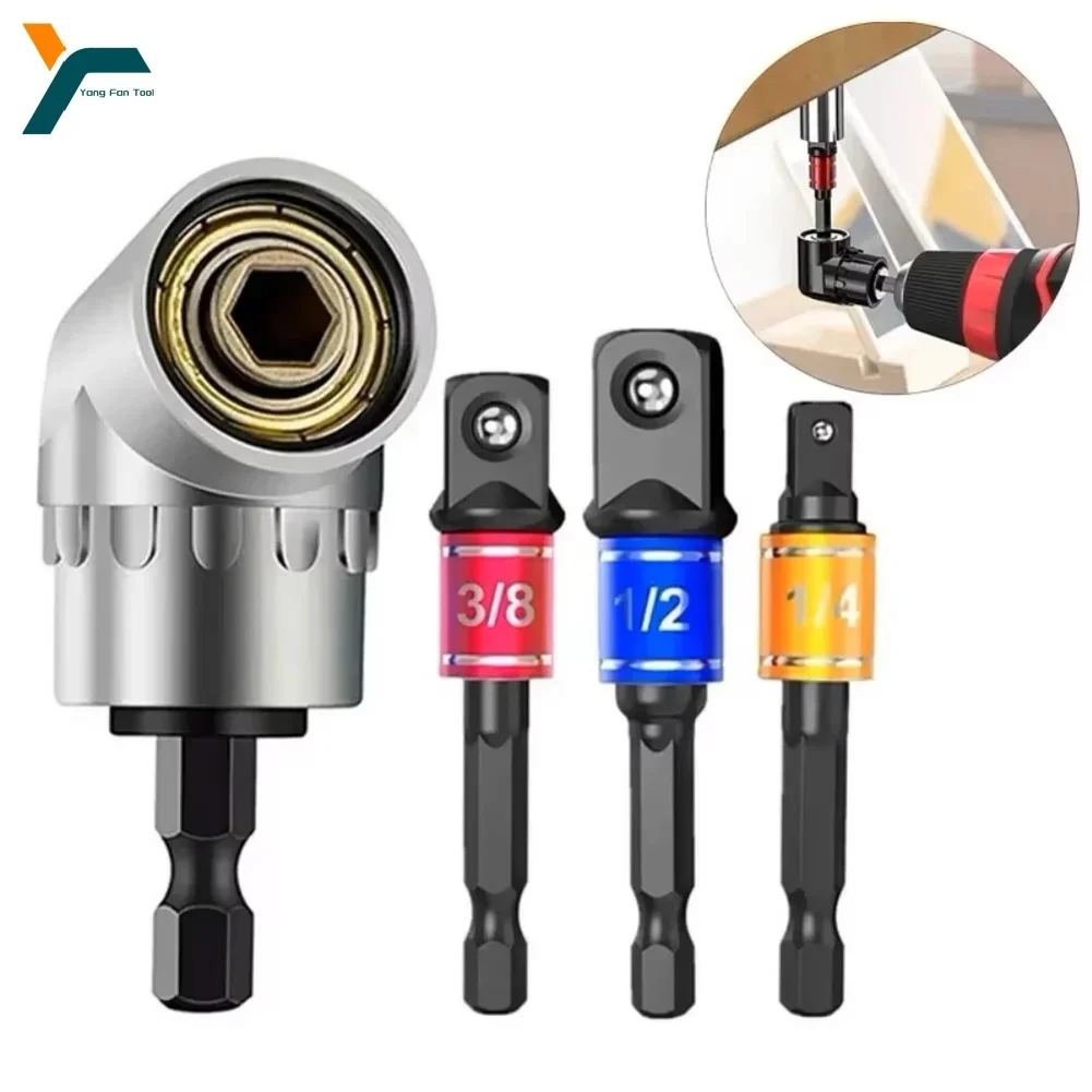 105° Turning Screwdriver Joint 1/4'' 3/8'' 1/2'' Impact Socket Adapter ...