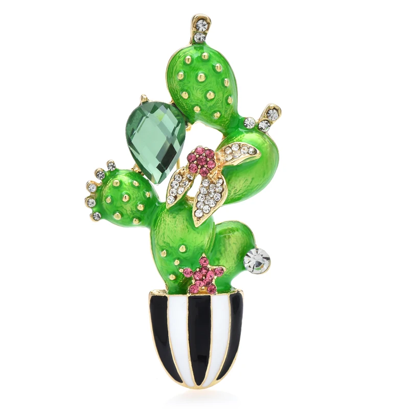 Wuli-baby-New-Cactus-Brooches-For-Women-Unisex-Enamel-Rhinestone-Beauty ...