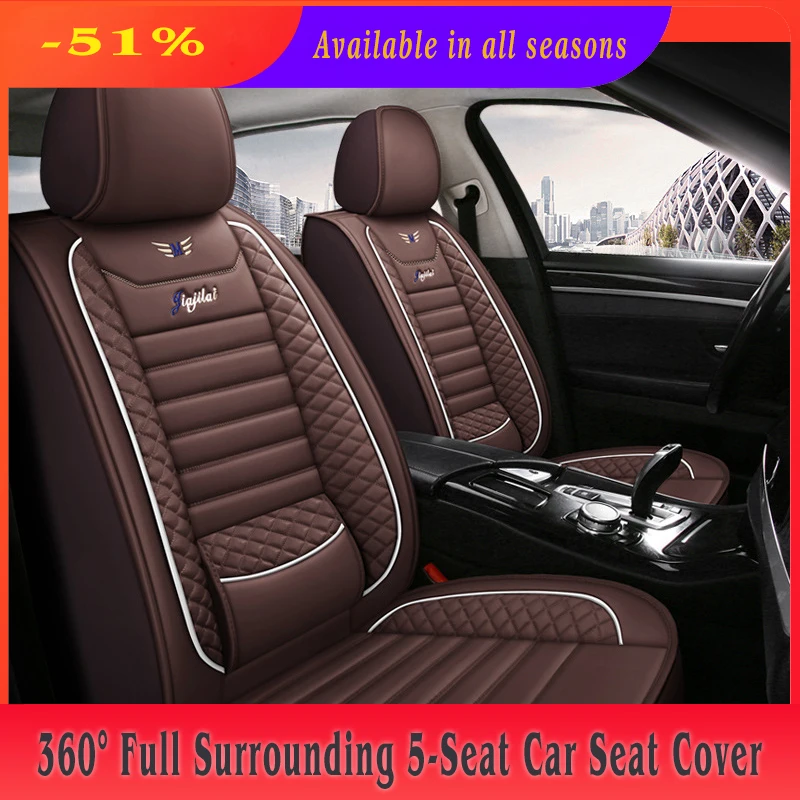 360-Full-Surround-Universal-Car-Leather-Seat-Cover-For-CITROEN-C2-C3-C4 ...