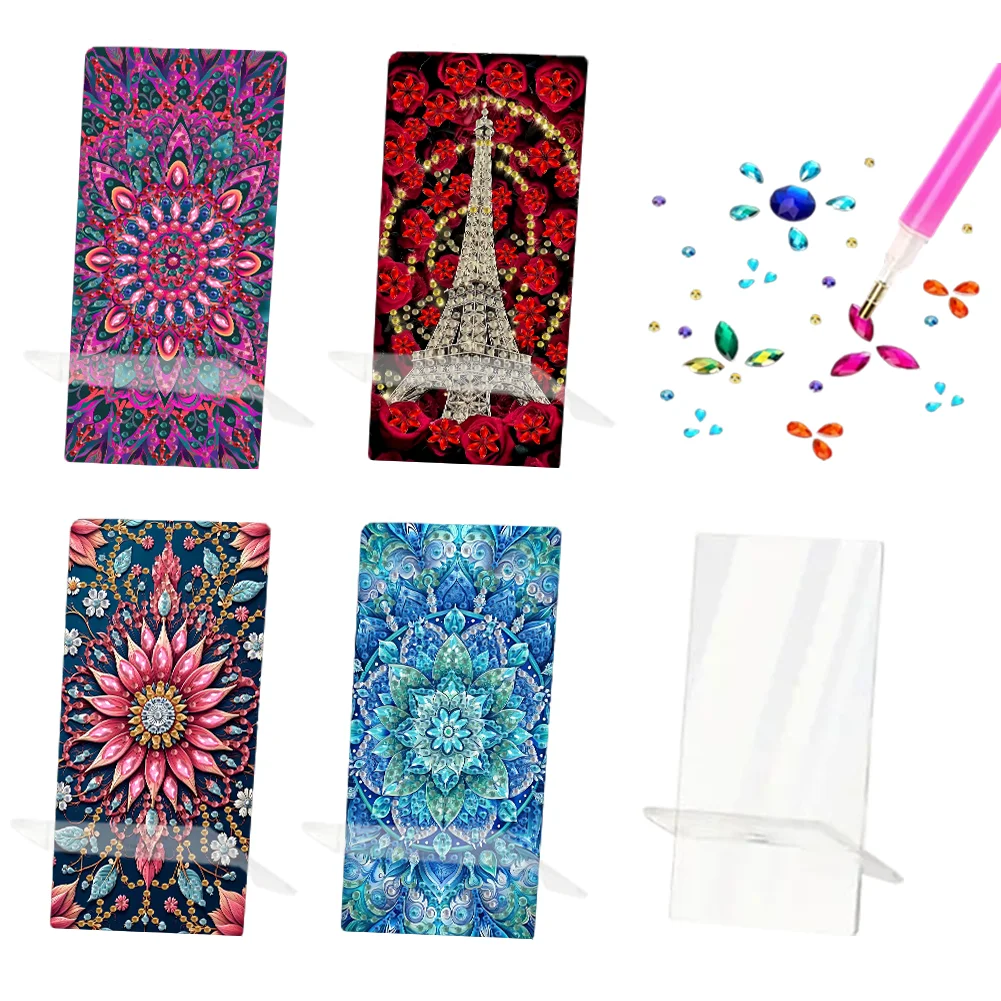 1 DIY Mandala Diamond Art phone stand set, crystal phone stand and ...