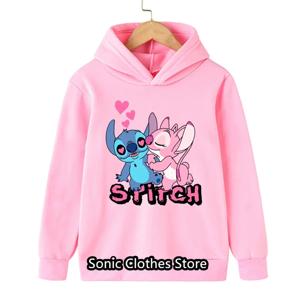 Sudadera con capucha de Disney Stitch para niñas y niños, ropa de ...