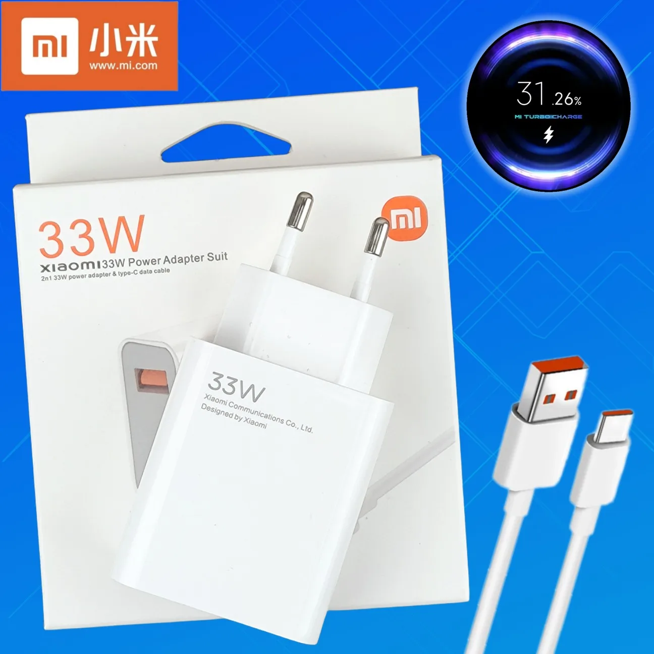 Turbo-Charger-33W-Xiaomi-Original-Fast-Wall-Charging-Adapter-Redmi-Note ...