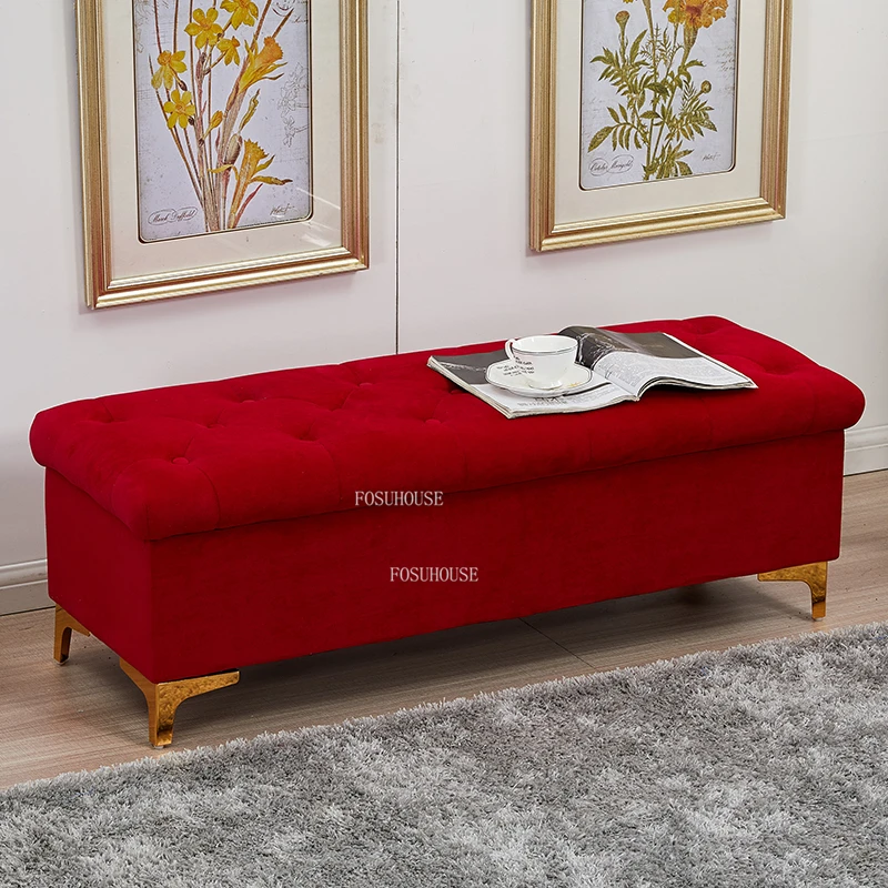 Nordic designer Shoe changing Stools Living Room Furniture home ...