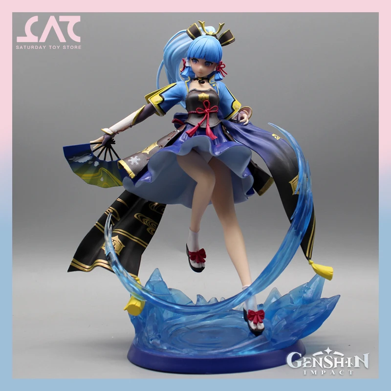 Genshin Impact 27cm Kamisato Ayaka Anime Figures Cute Figurine Pvc ...