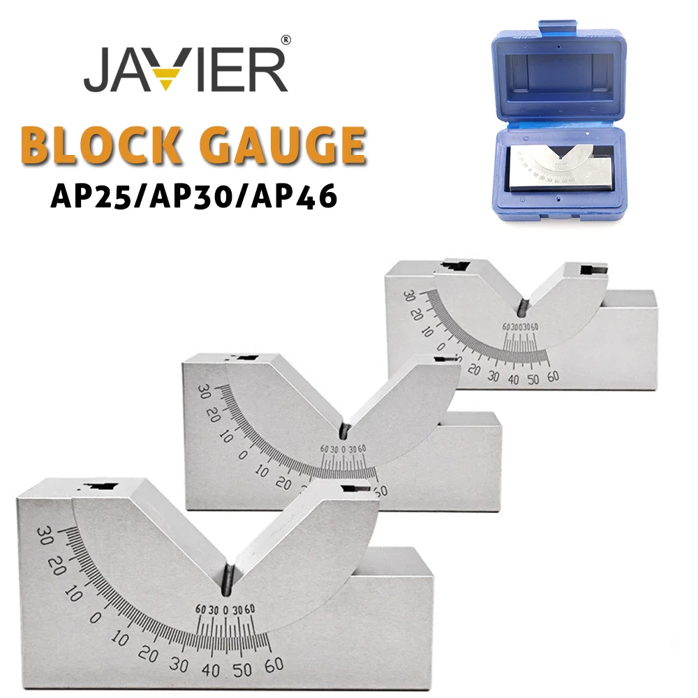 JAVIER AP25/30/46 Precision Gauge Micro Adjustable Angle V Block ...