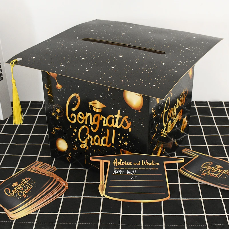 Gold High School Graduation Cap Decoration
