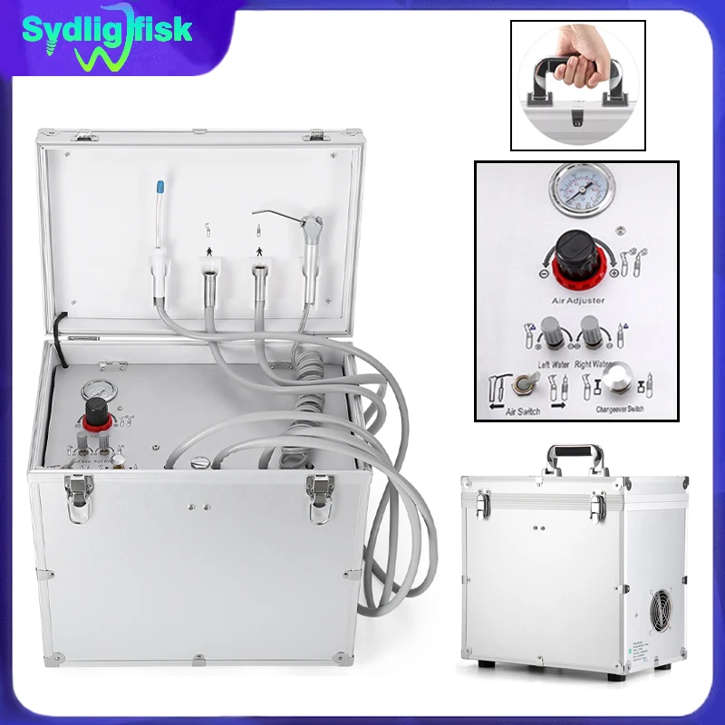 Portable Dental Unit With Air Compressor Dental Surgery Turbine Units ...