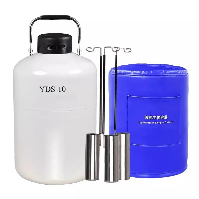 Vessel-10-Liter-Liquid-Nitrogen-Bottle-Cryogenic-Container-Liquid ...