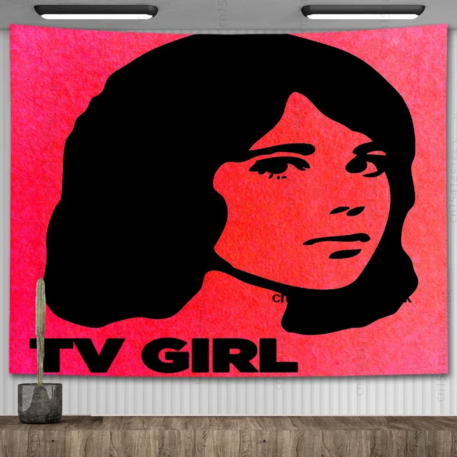 TV Girl Albums Who Really Cares Wall Poster Tapestry Psychedelic Couple ...