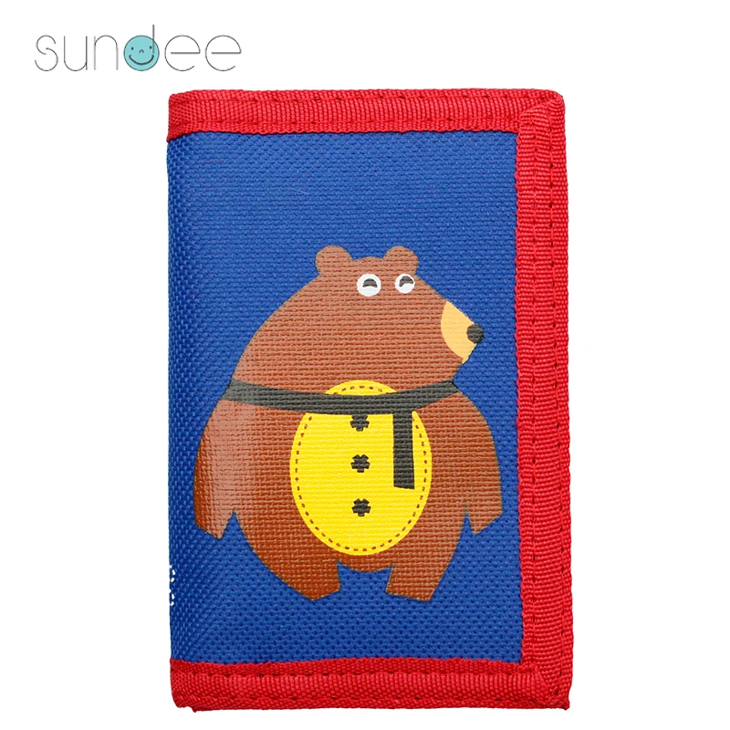 Women Men Children's Shopping Toy Wallet Trifold Canvas Outdoor Cartoon ...