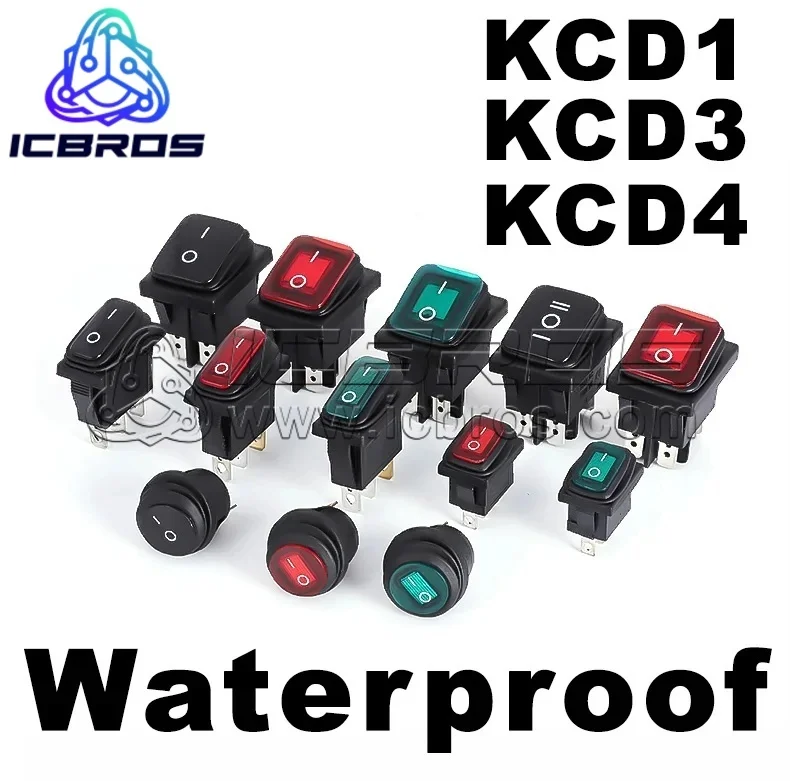 KCD1-KCD3-KCD4-Mini-Round-Shape-Waterproof-Rocker-Switch-ON-OFF-6A ...