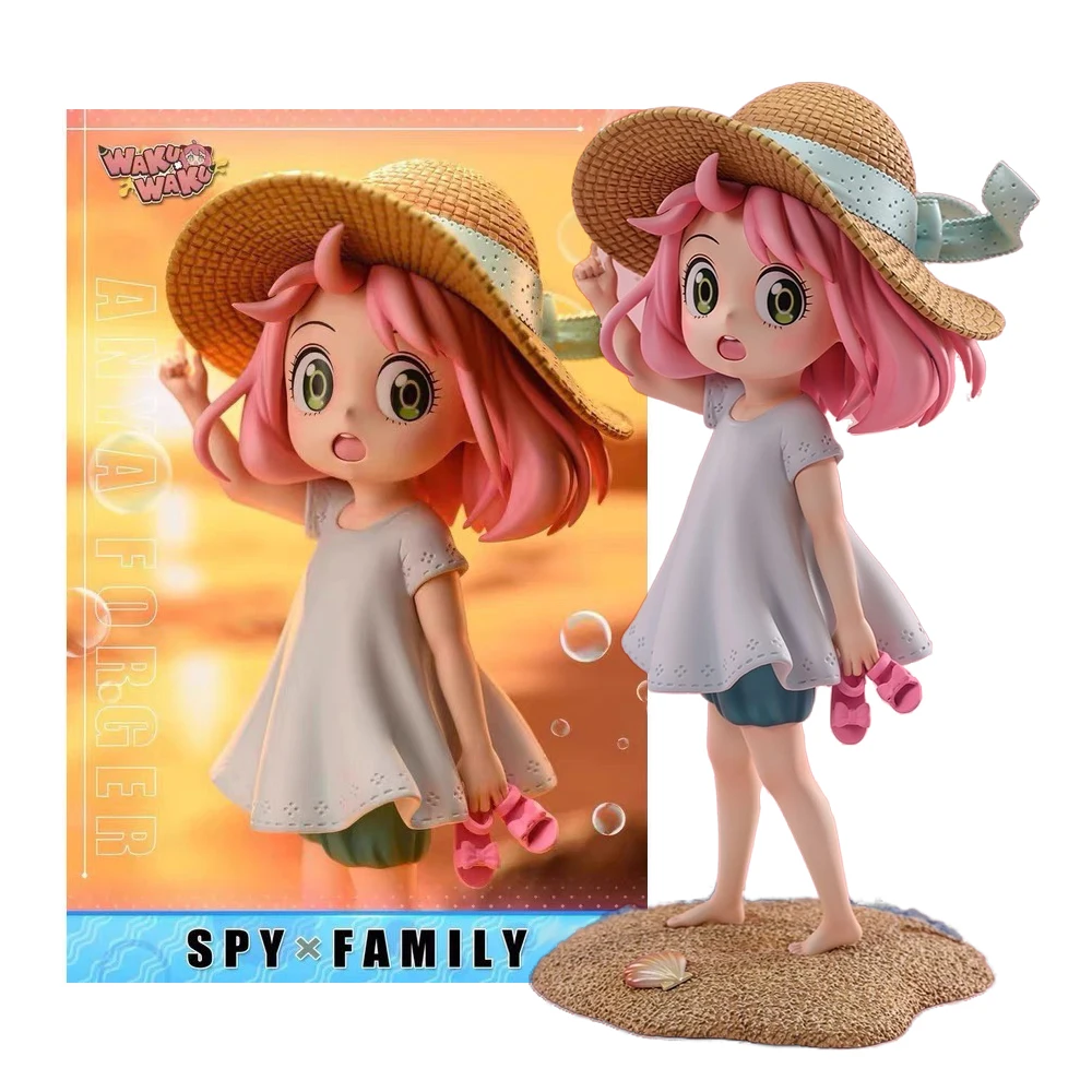 17CM-Anime-Spy-Family-Anya-Forger-Figure-Beach-Queue-Scene-Base-Model ...