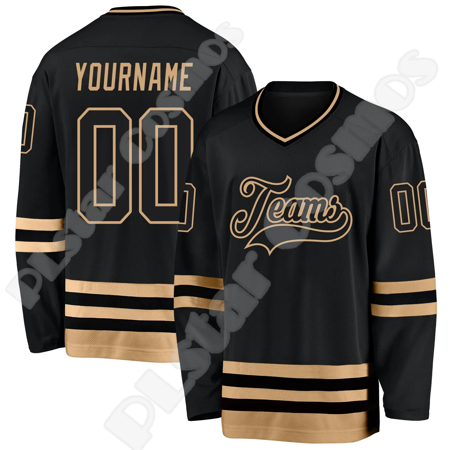Drop Shipping Hockey Jersey Custom Name Team Logo Number Colorful ...