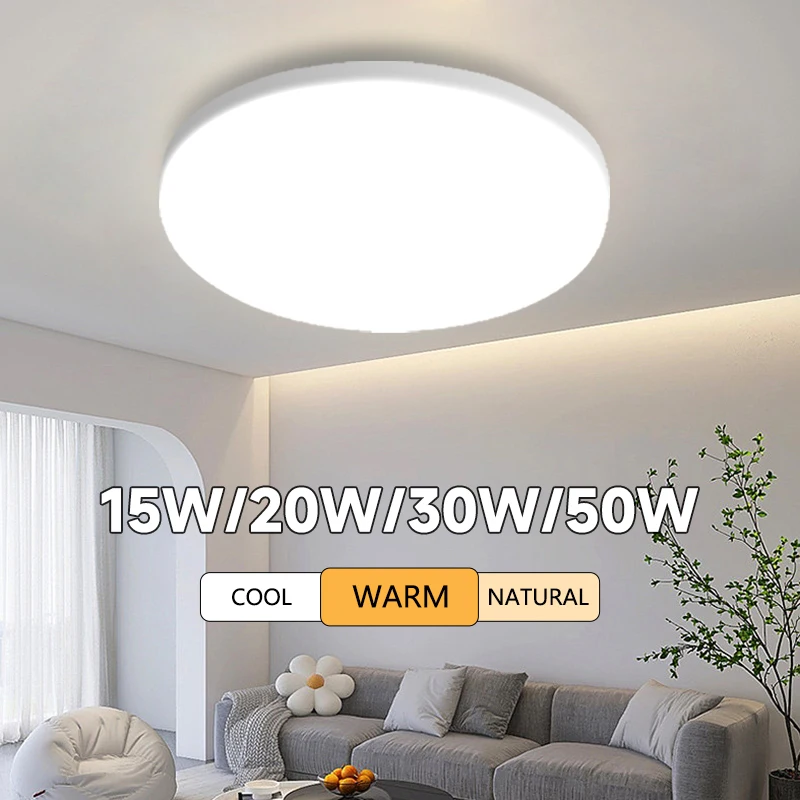 Led Ceiling Lamp15/20 /30/50W Ceiling Lights for Living Room Round ...
