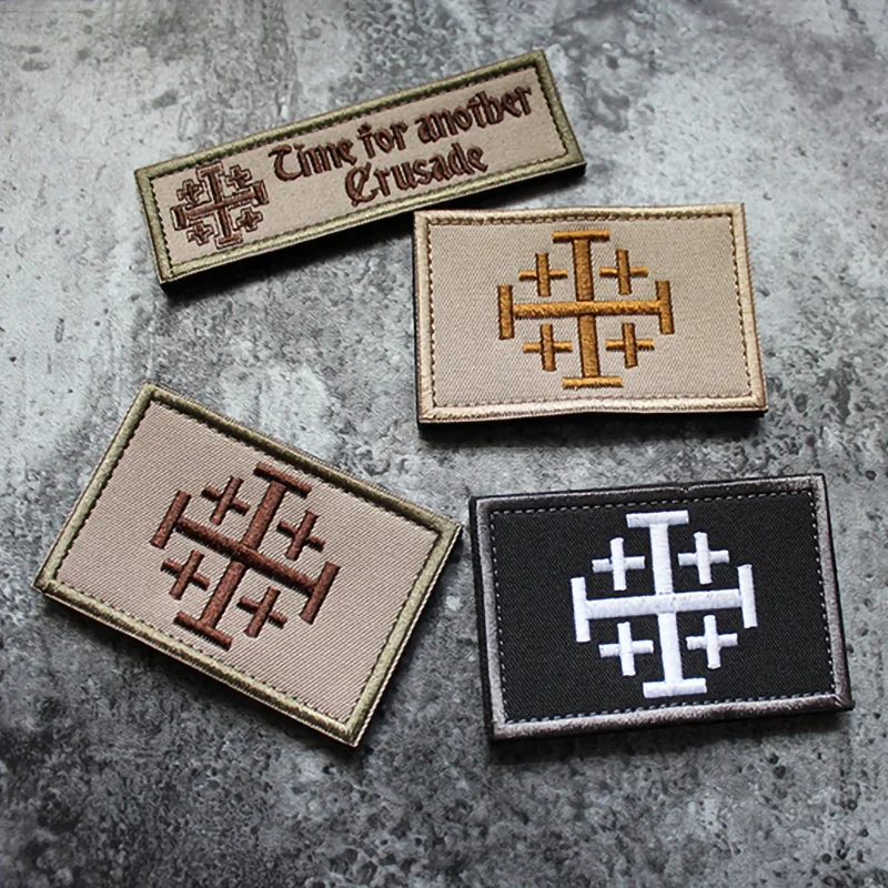 Knights-of-Jerusalem-Embroidered-Patches-Crusader-Morale-Badges ...