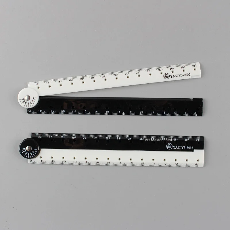 Simple-Black-and-White-Ruler-Foldable-30cm-Drawing-Tool-School ...