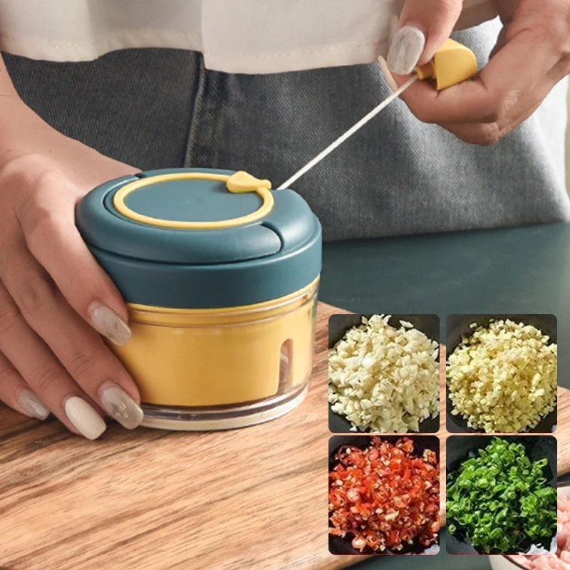 Household-Manual-Garlic-Chopper-Hand-Pull-Type-Garlic-Crusher-Kitchen ...