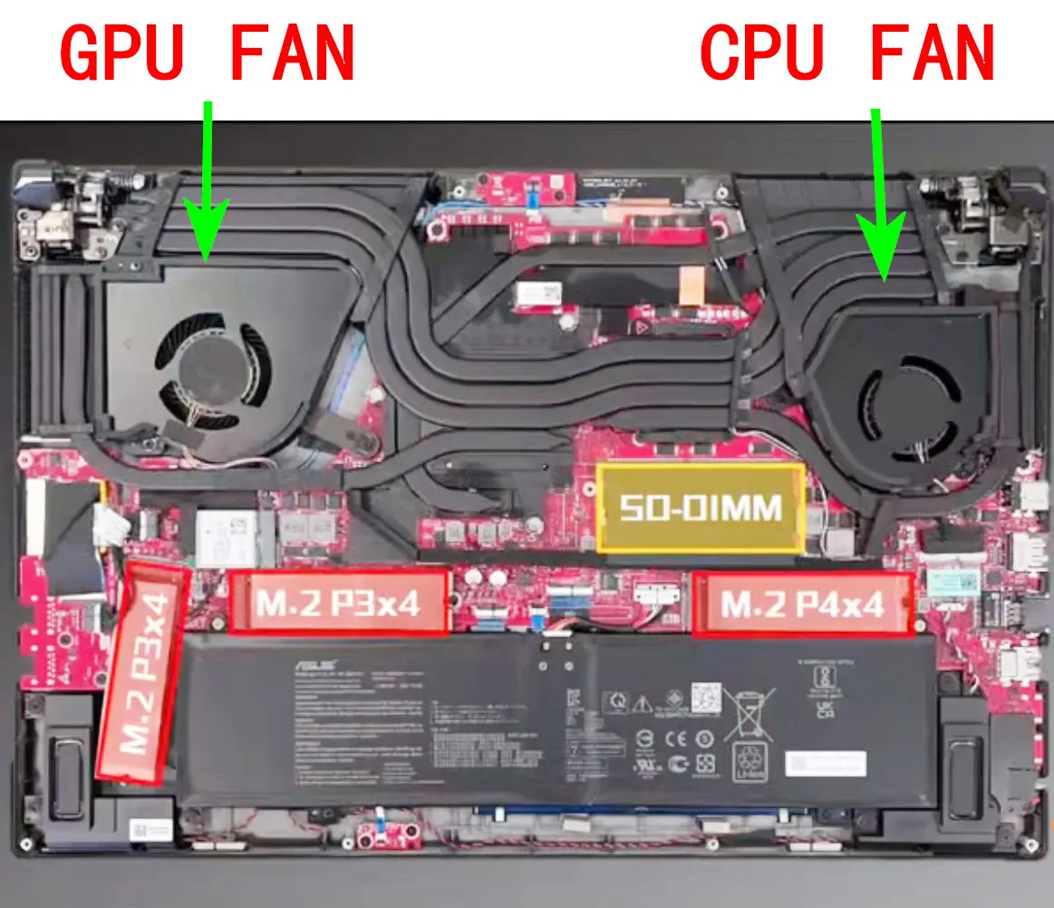 Asus Rog Ice blade 5 Plus Zephyrus S 17 GX703 GX703H cooling fan ...