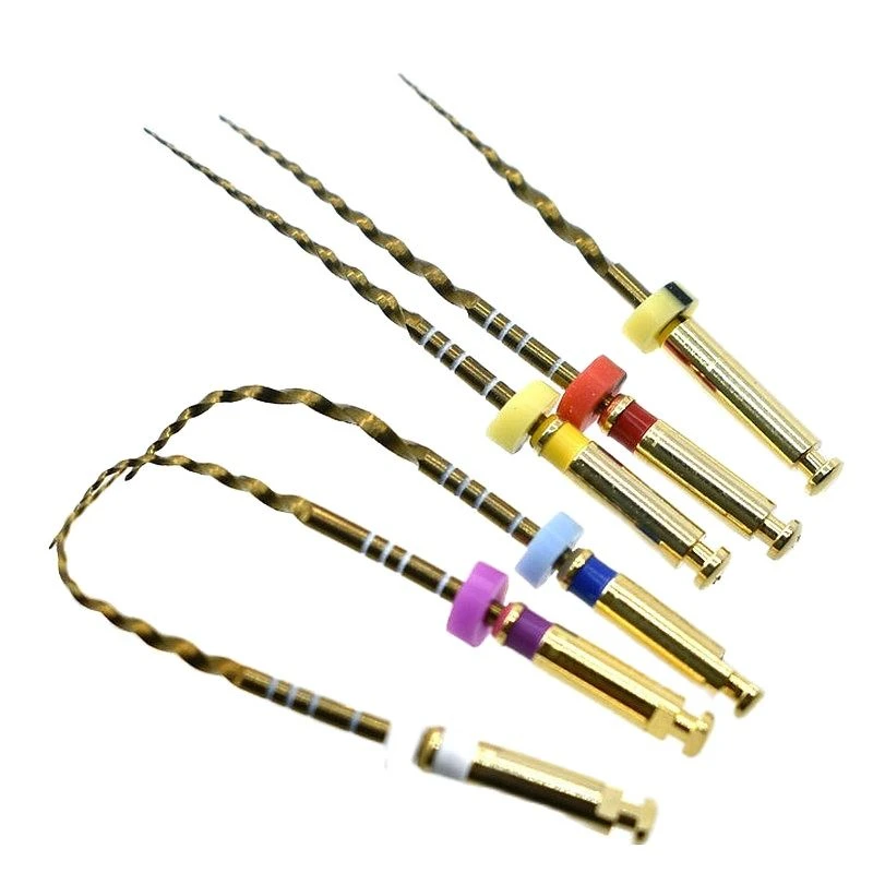 Dental Super Files Gold Rotary Golden Niti Heat Activation Endodontic ...