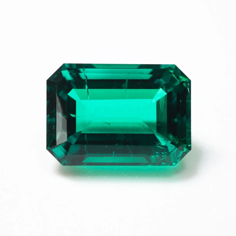 Lab-Grown-Emerald-Rectangle-Shape-Hydrothermal-Colombia-Size-10x14mm ...