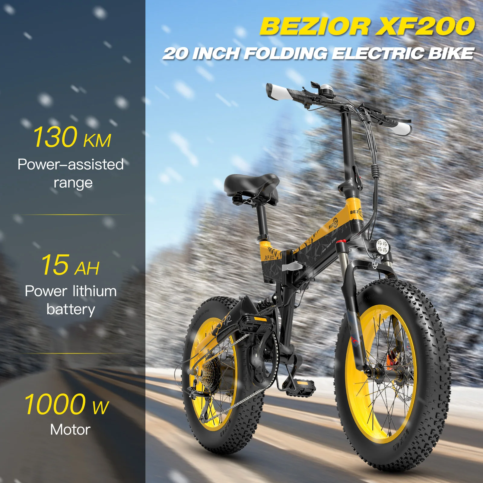 Folding-Electric-Bicycle-1000W-48V-15Ah-Shock-Absorption-Electric ...