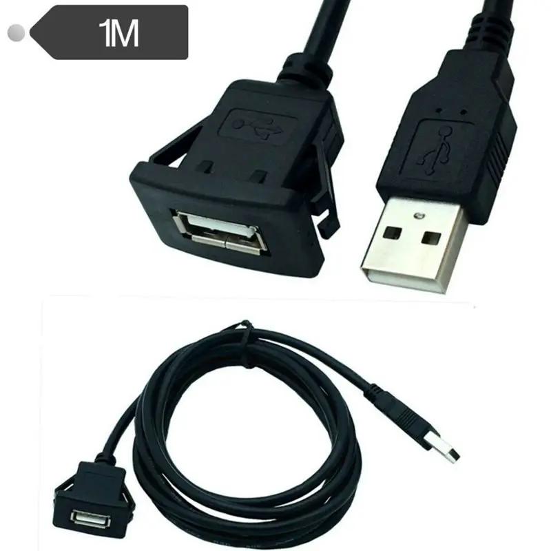 Auto-Armaturen-brett-Verl-ngerung-kabel-USB-Panel-wasserdichtes-Kabel ...
