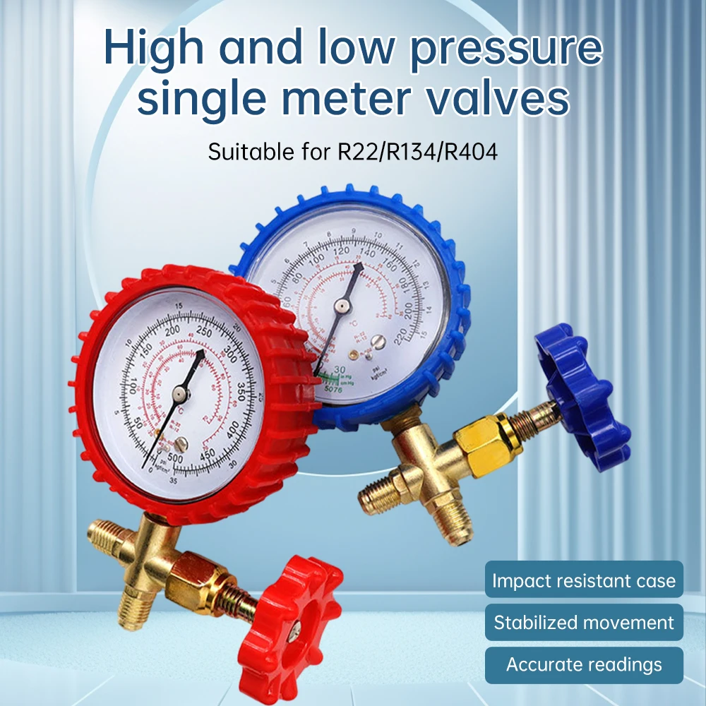 220PSI-500PSI-1-4-Pressure-Gauge-Valve-High-And-Low-Pressure-Meter ...