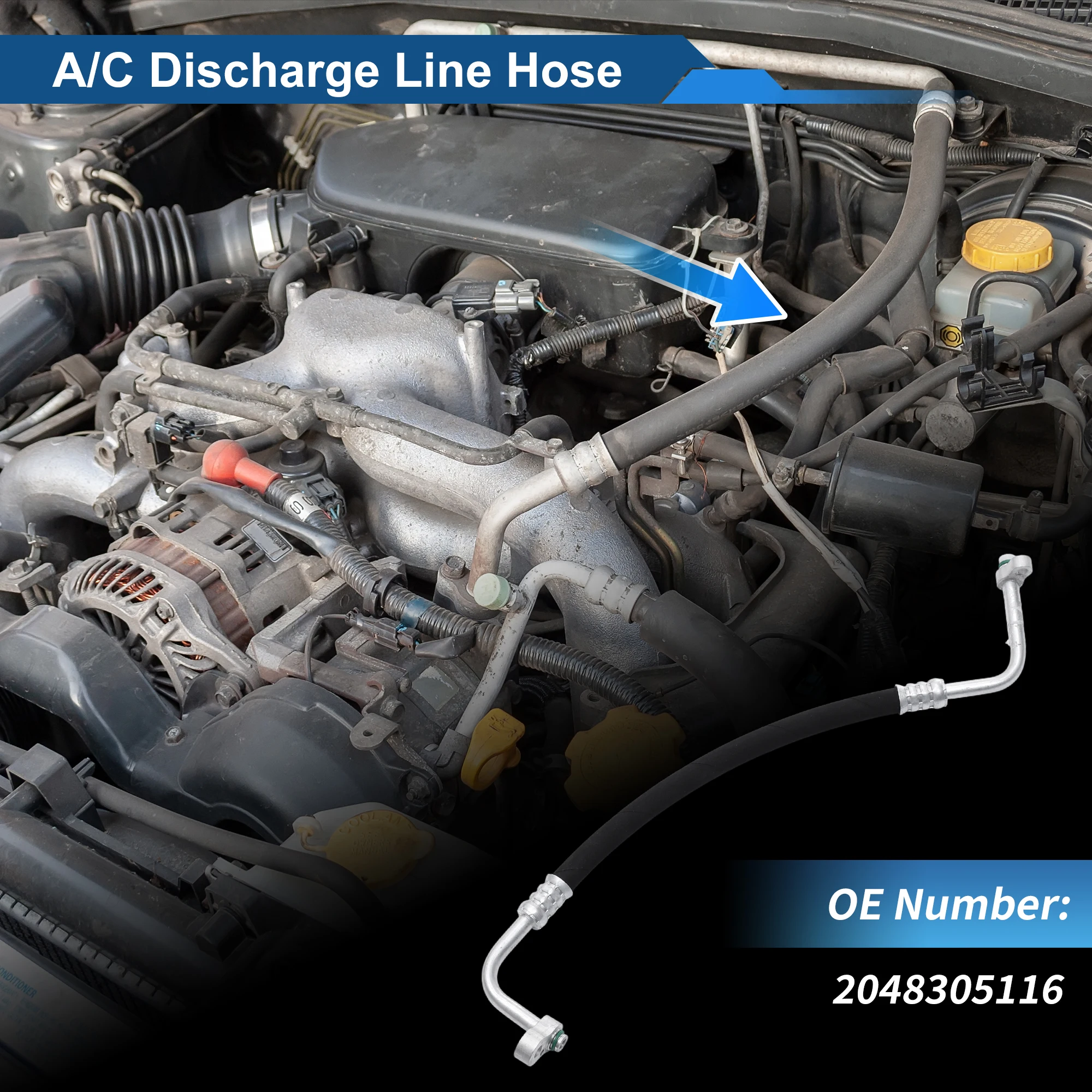 UXCELL A/C Refrigerant Liquid Hose for Mercedes-Benz C300 2008-2014 No ...