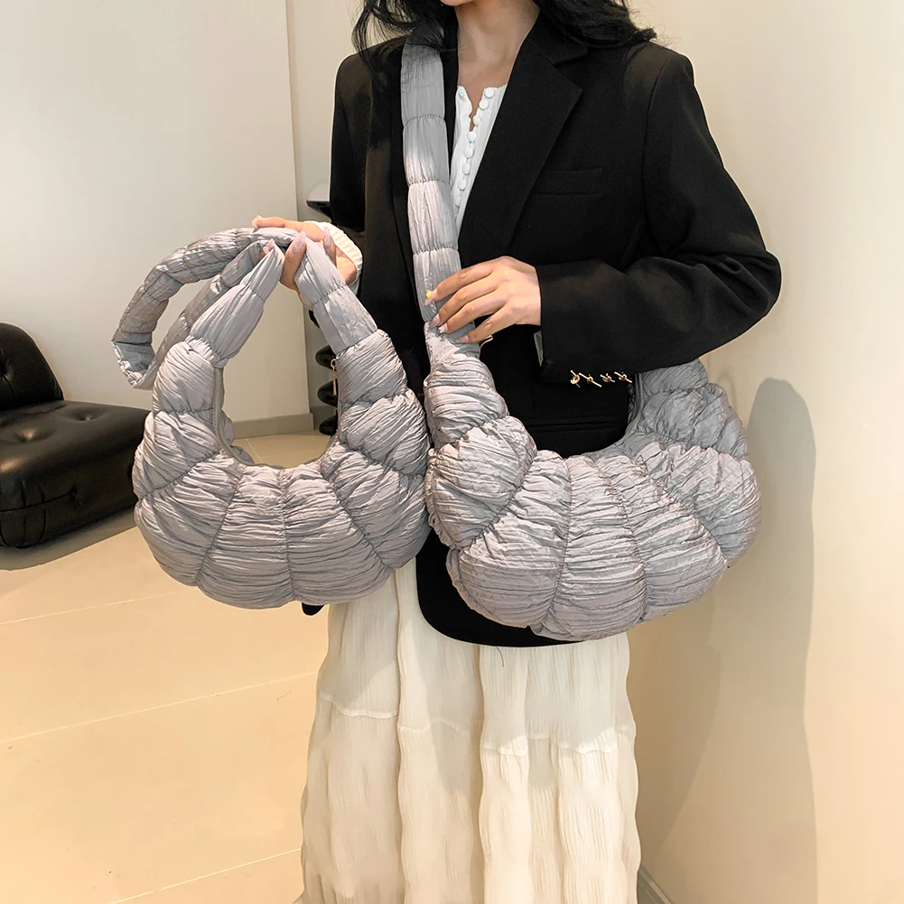 Quilted-Pleated-Designer-Shoulder-Bag-Bubbles-Cloud-Handbag-for-Women ...