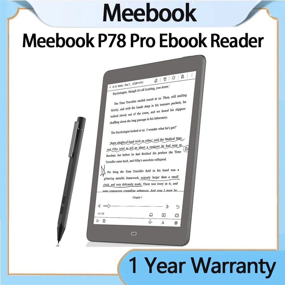 Original-Meebook-P78-Pro-EBook-Reader-7-8-Inch-Screen-Android-Ereader ...