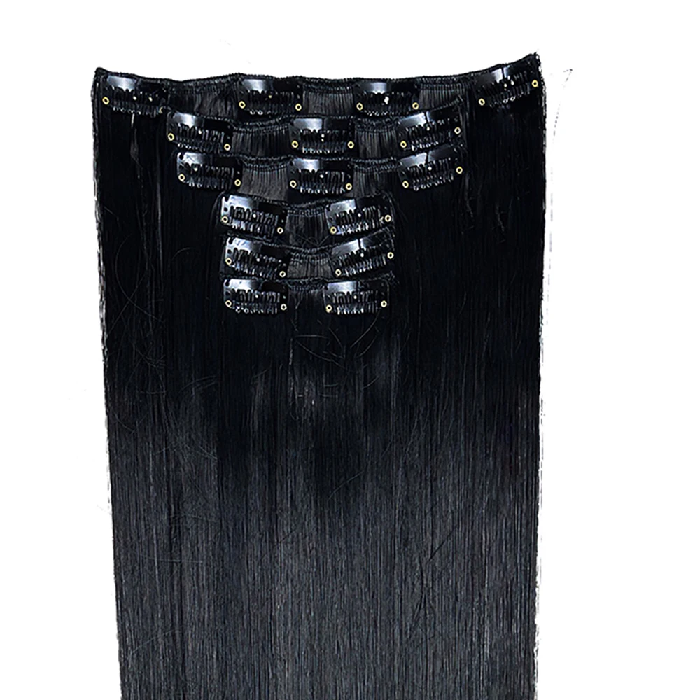 Synthetic 32 inch straight hair extensions