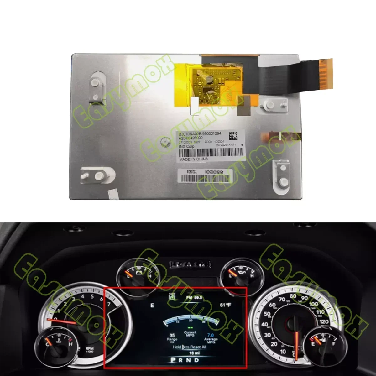 7inch-Color-LCD-Display-Screen-DJ070NA02B-Suitable-for-2013-2019-Dodge ...