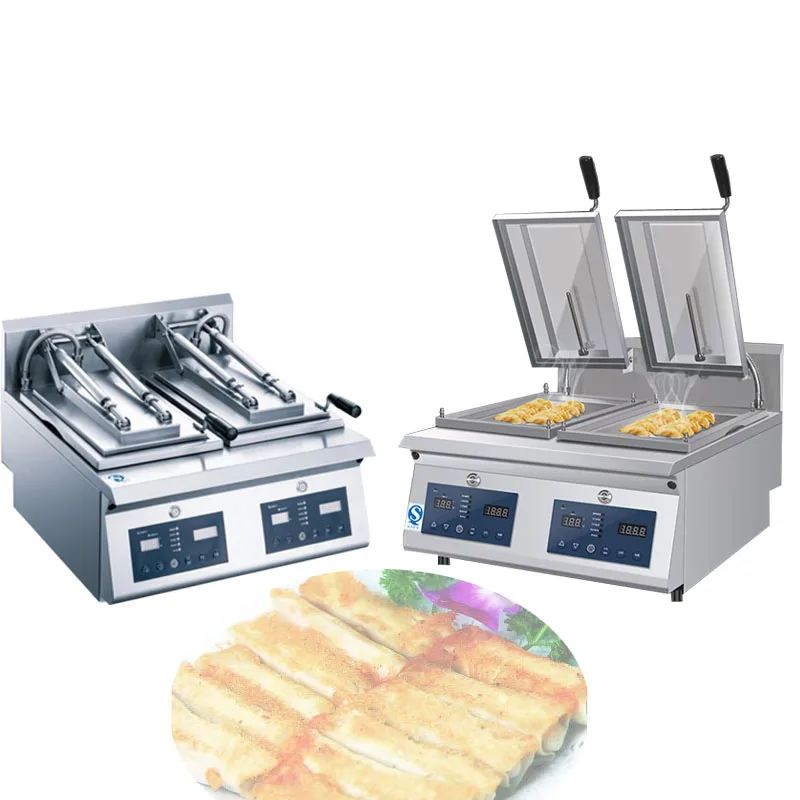 Commercial-Frying-Pan-Automatic-Electric-Potsticker-Frying-Dumplings ...