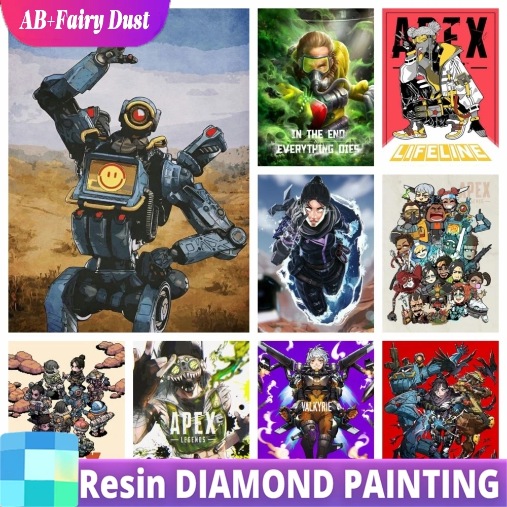 Resin Fairy Dust AB 5D DIY Apex Legends Diamond Art Painting Kits ...