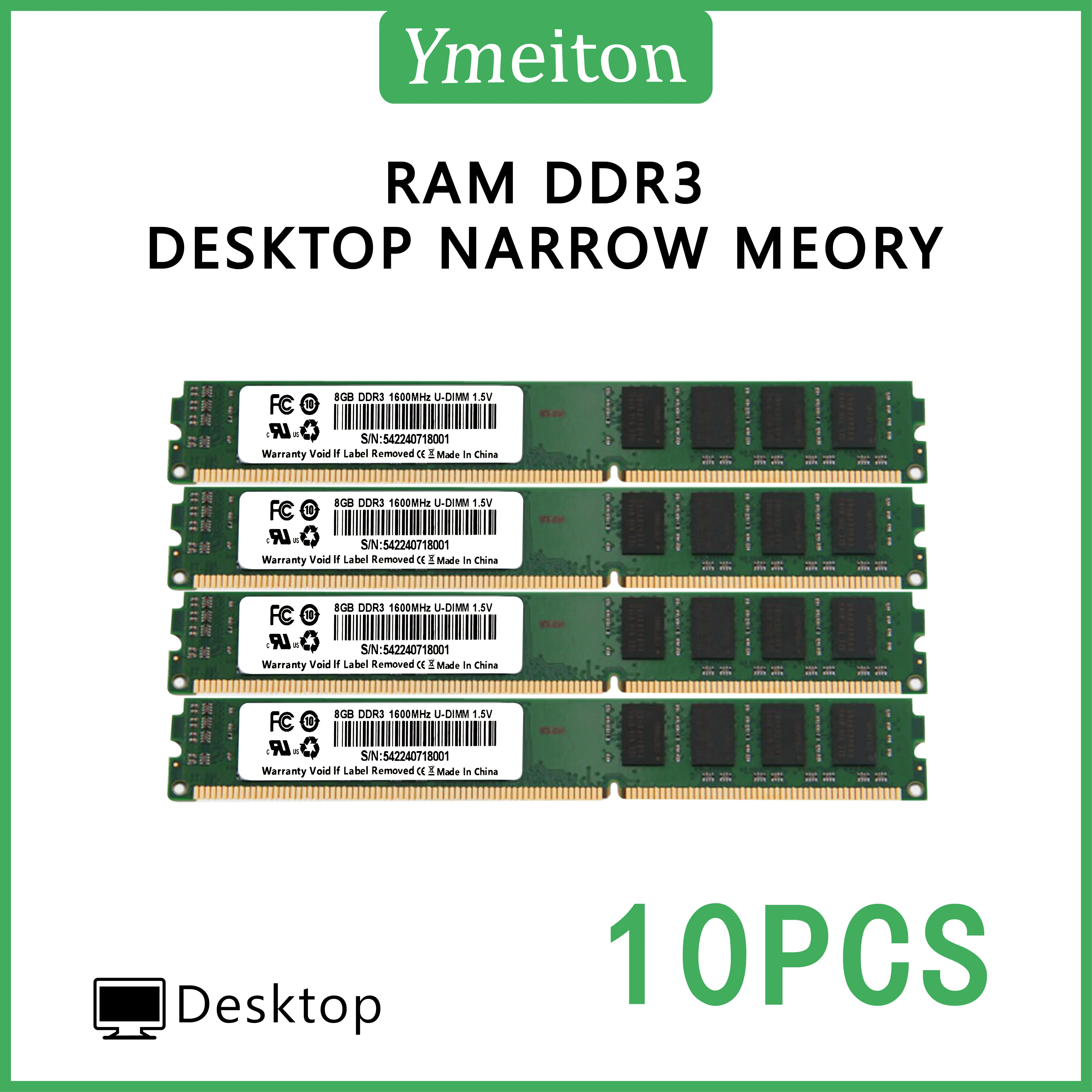 YMEITON-10PCS-DDR3-desktop-memory-card-DDR3-1333MHz-1600MHz-Memoriam ...