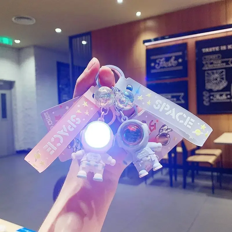 Cartoon-Spaceman-Light-Glowing-Keychain-Sunset-Light-Luminous-Keychain ...