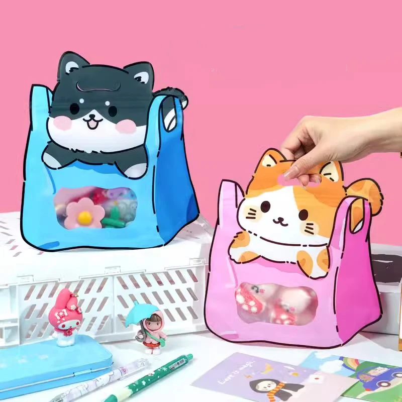 20Pcs 50Pcs Plastic Portable Cartoon Schoolbags Sweets Snack Sealing ...