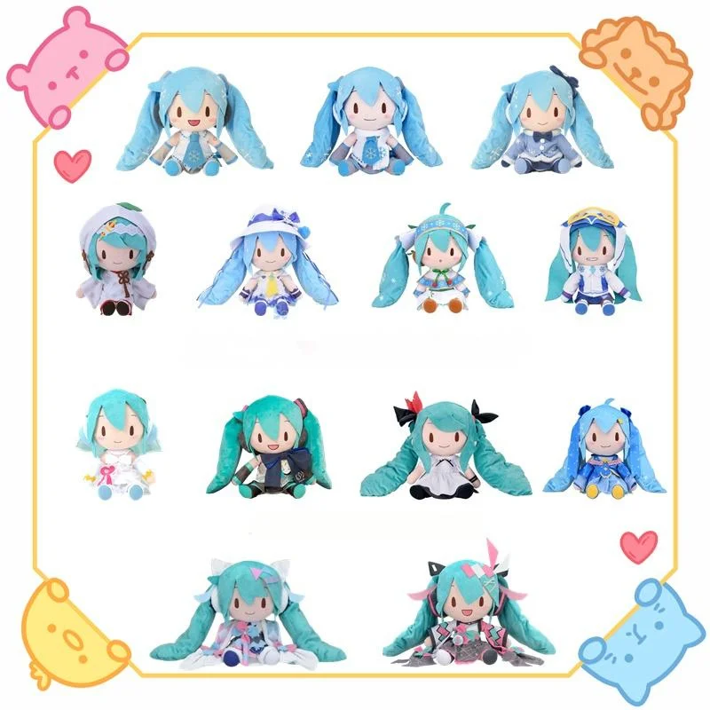 Miku Figure 27cm Japan Anime Hatsune Miku Plush Puppet Baby Kawaii Doll ...
