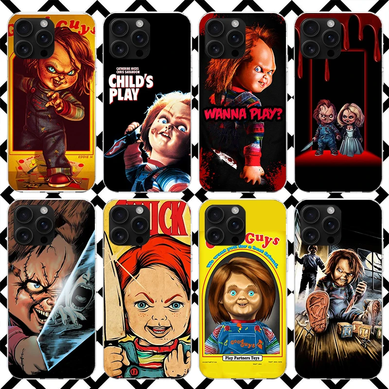 Chucky Doll Horror Movie Phone Case for iPhone 17 Air 16 16E 15 14 Plus ...