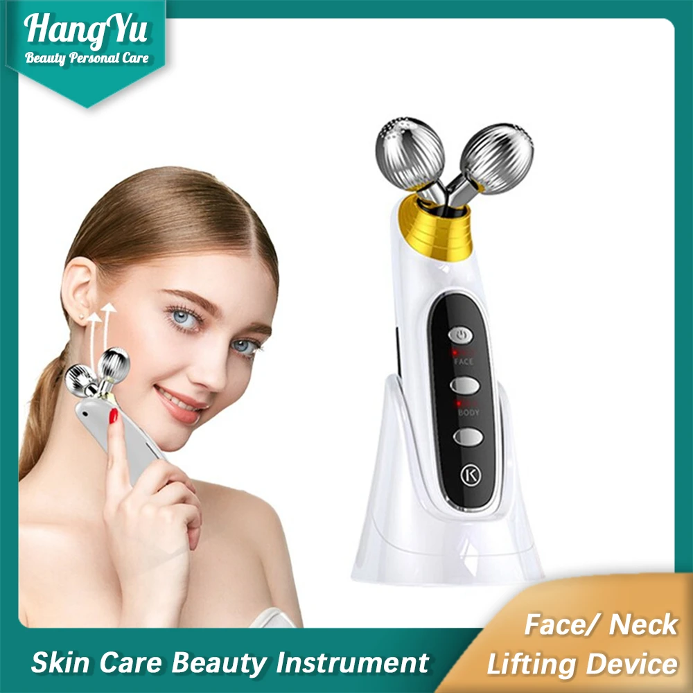Electric Rechargeable Face 4d Microcurrent Ems Slimming V Facial ...