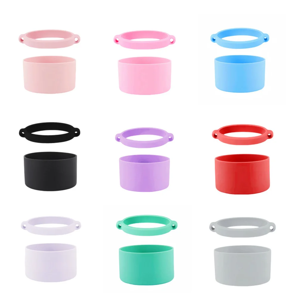 Water Bottle Lanyard Reusable Silicone Cup Cover Drinkware Accessories ...