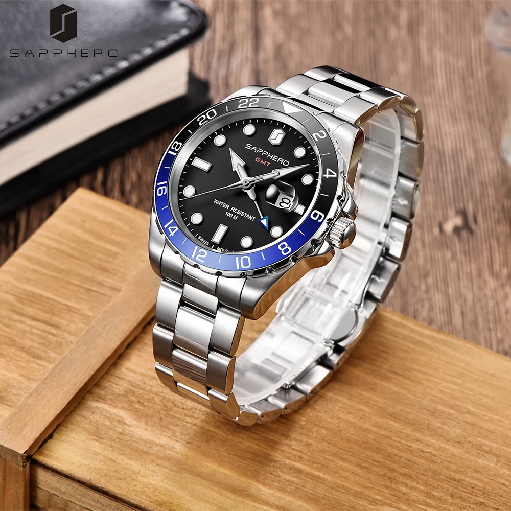 SAPPHERO-GMT-Men-Fashion-Watch-with-Waterproof-Luminous-Men-Trendy ...